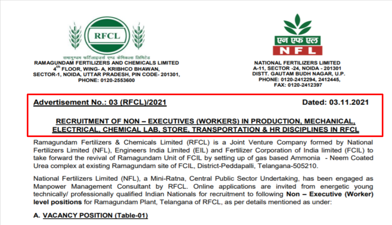 RFCL Recruitment 2021 Apply Online For Latest 32 Junior Engineering rfcl-recruitment-2021-apply-online-for-latest-32-junior-engineering